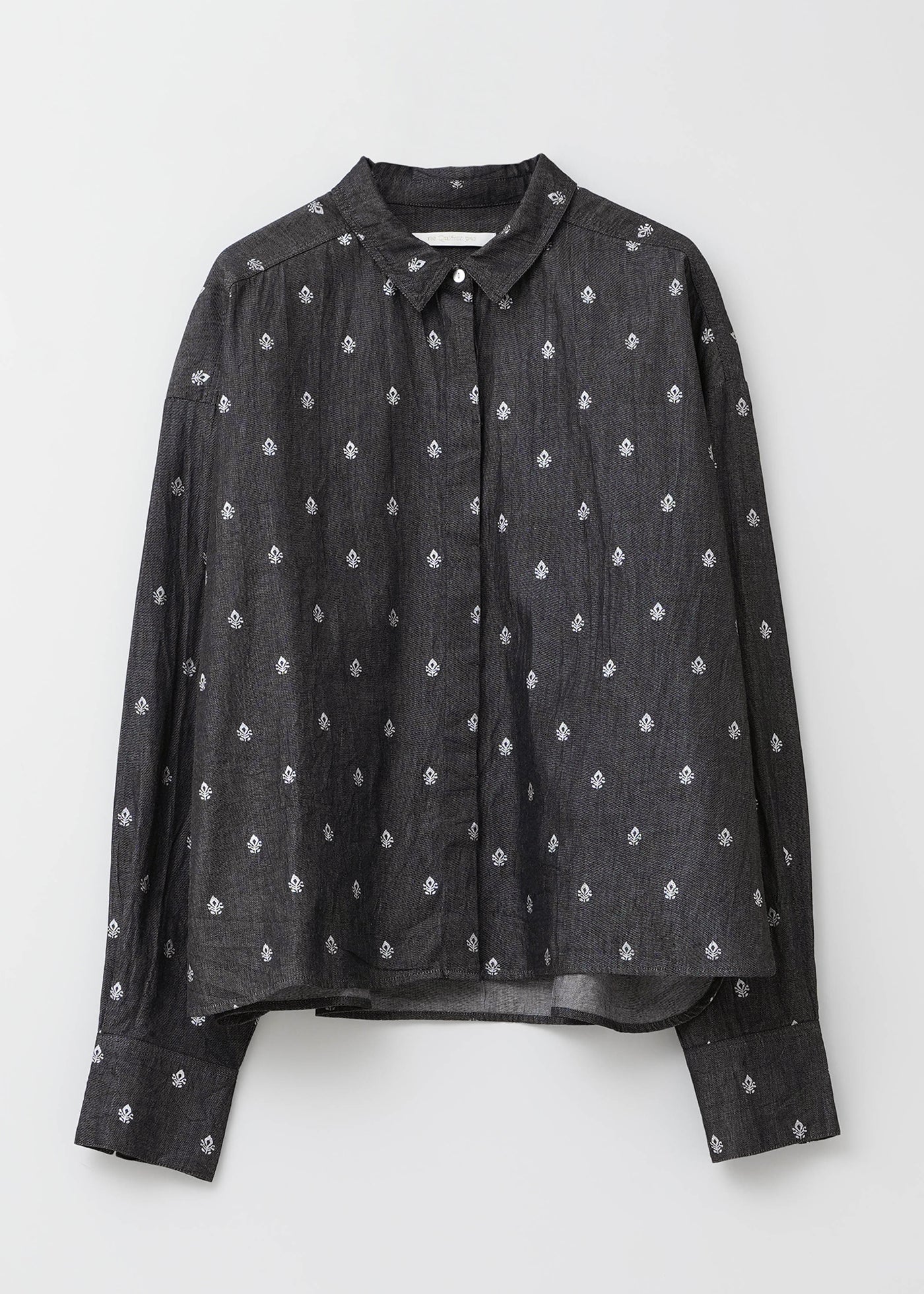 Denim Foil Print Shirts | Pasand by ne Quittez pas | パサンドバイヌキテパ